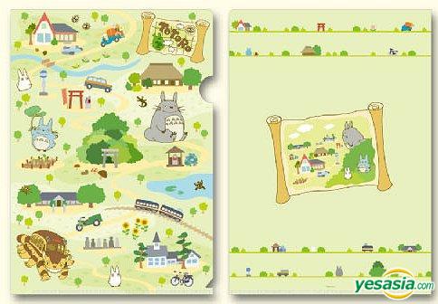 YESASIA: My Neighbor Totoro : A4 Clear File "Map" - My Neighbor Totoro ...
